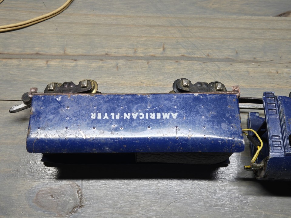 Vintage American Flyer No. 350 Royal Blue Engines With Coal Car | eBay