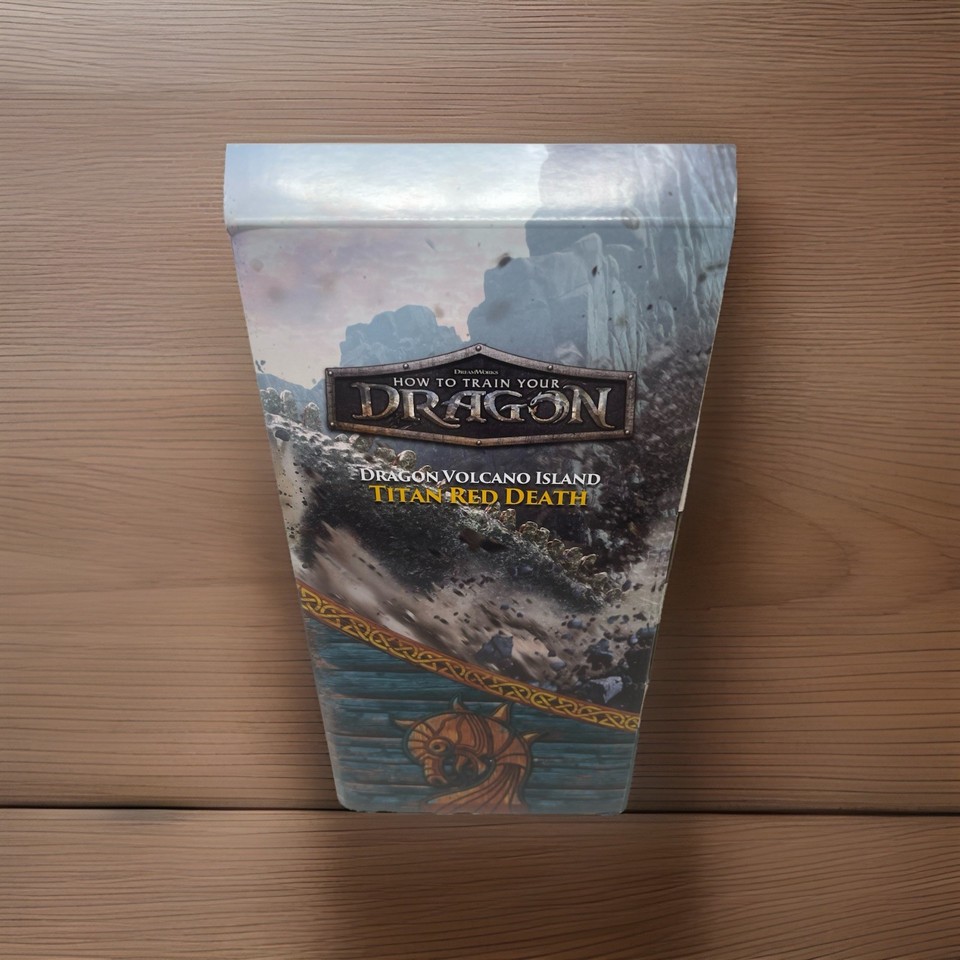 NEW 2025 How to Train Your Dragon Titan Red Death Volcano Island Action ...