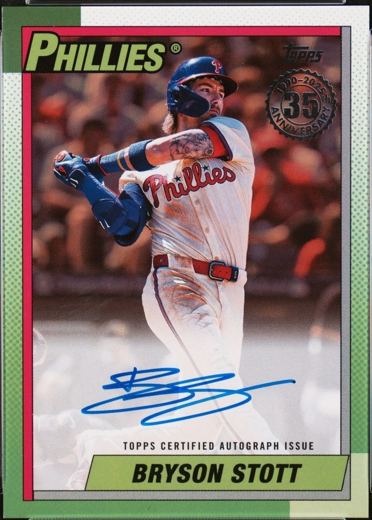 2025 Topps Series 2 - 1990 Topps Baseball Autographs Bryson Stott #90A ...