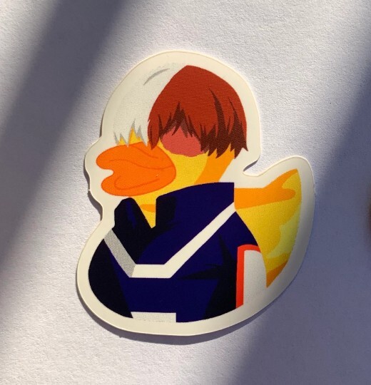My Hero Academia Sticker, Todoroki Sticker, Todoroki Duck Sticker Shoto ...