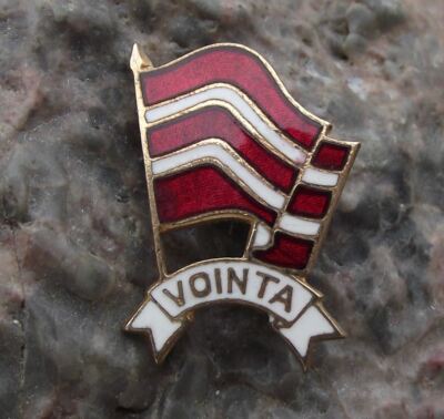 Antique Vointa FC Football Club Bucharest Romania Soccer Flag Pin Badge ...