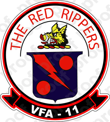 STICKER USN VFA 11 RED RIPPERS | eBay