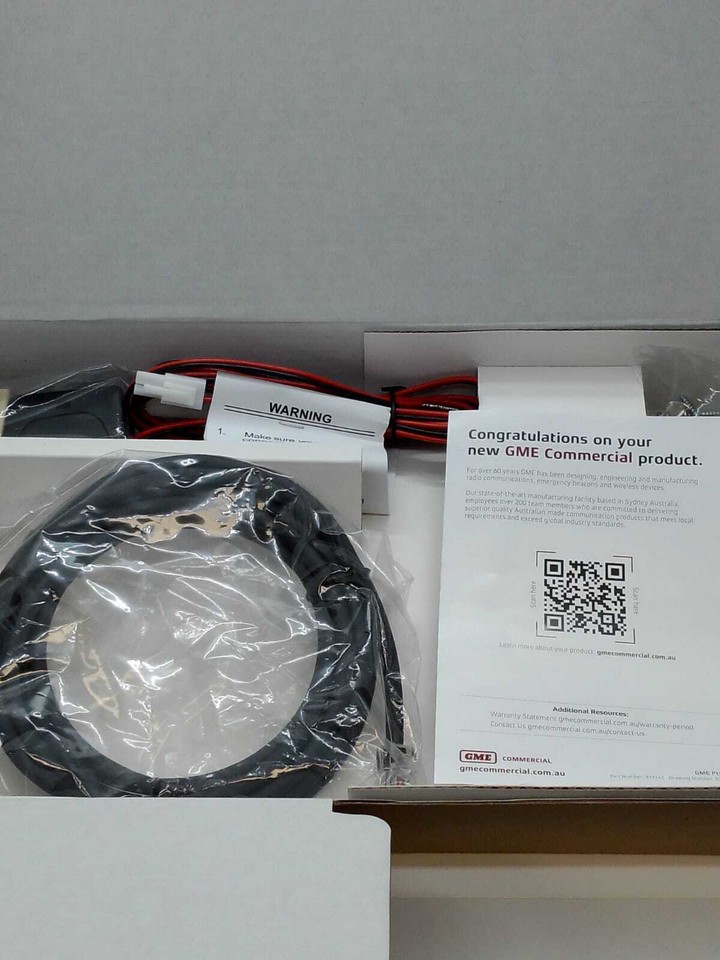 GME CM40 U5B 5 Watt Commercial Analog Radio with Accessories and Box | eBay