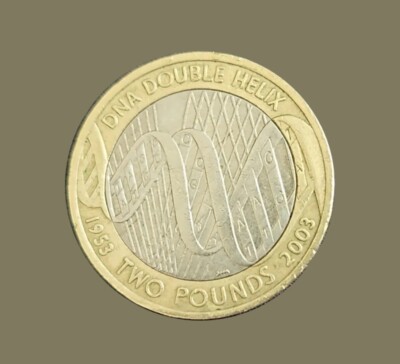 DNA double helix 2 pound coin 2003 £2 Two | eBay UK