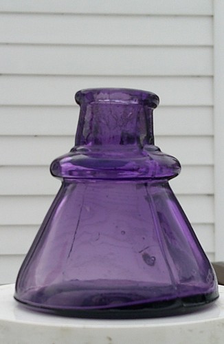 Very Nice! Antique cone ink bottle SCA/purple Must See!!! | eBay