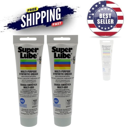 Synthetic Multi-Purpose Grease 3Oz Pack of 2 Food Safe PTFE Lubricant ...