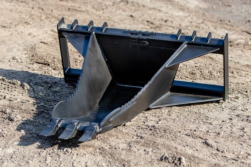 HEAVY DUTY STUMP BUCKET - FREE SHIPPING - FIRS SKID STEER LOADER QUICK ...