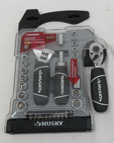Husky 45 Piece SAE/Metric Stubby Combination Wrench & Socket Set TF | eBay