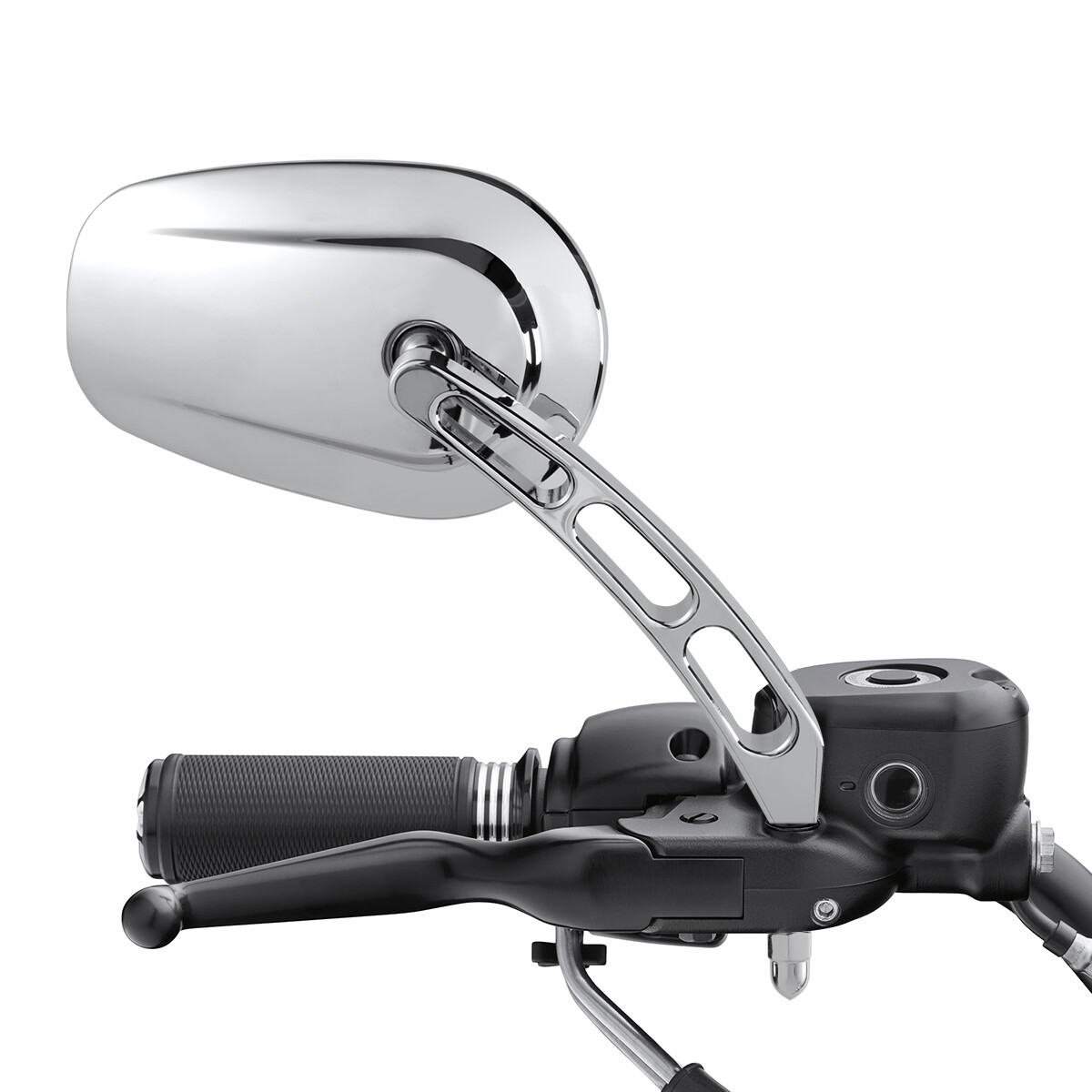 Pair Chrome Rear View Mirrors For Harley Touring Street Glide Road King ...