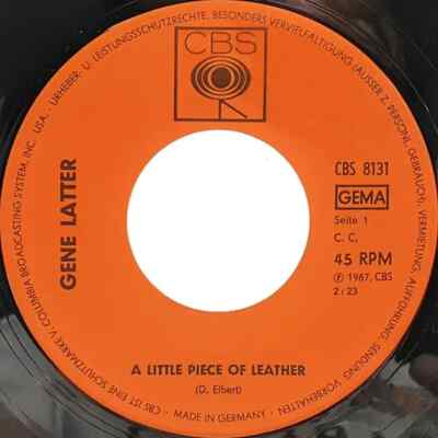 Gene Latter A Little Piece Of Leather MONO Vinyl Single 7inch CBS | eBay.de