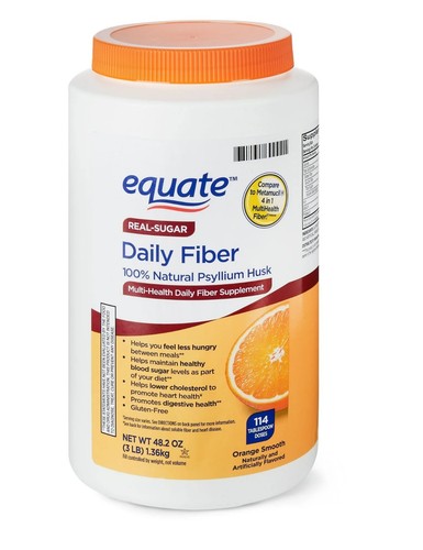 Equate Daily Fiber Orange Smooth Fiber Powder, 48.2 oz | eBay