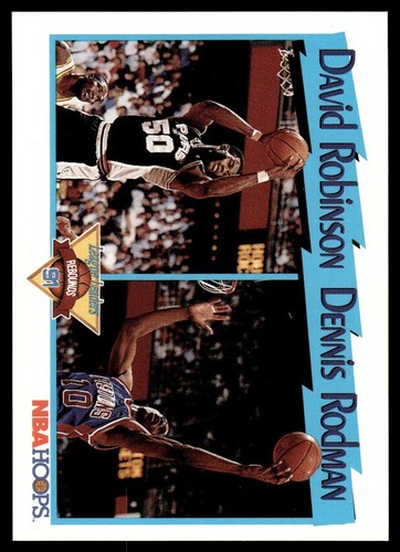 1991-92 Hoops David Robinson/Dennis Rodman San Antonio Spurs/Detroit ...