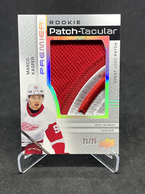 2023-24 Upper Deck Premier Marco Kasper Rookie Patch-Tacular Chest Logo ...