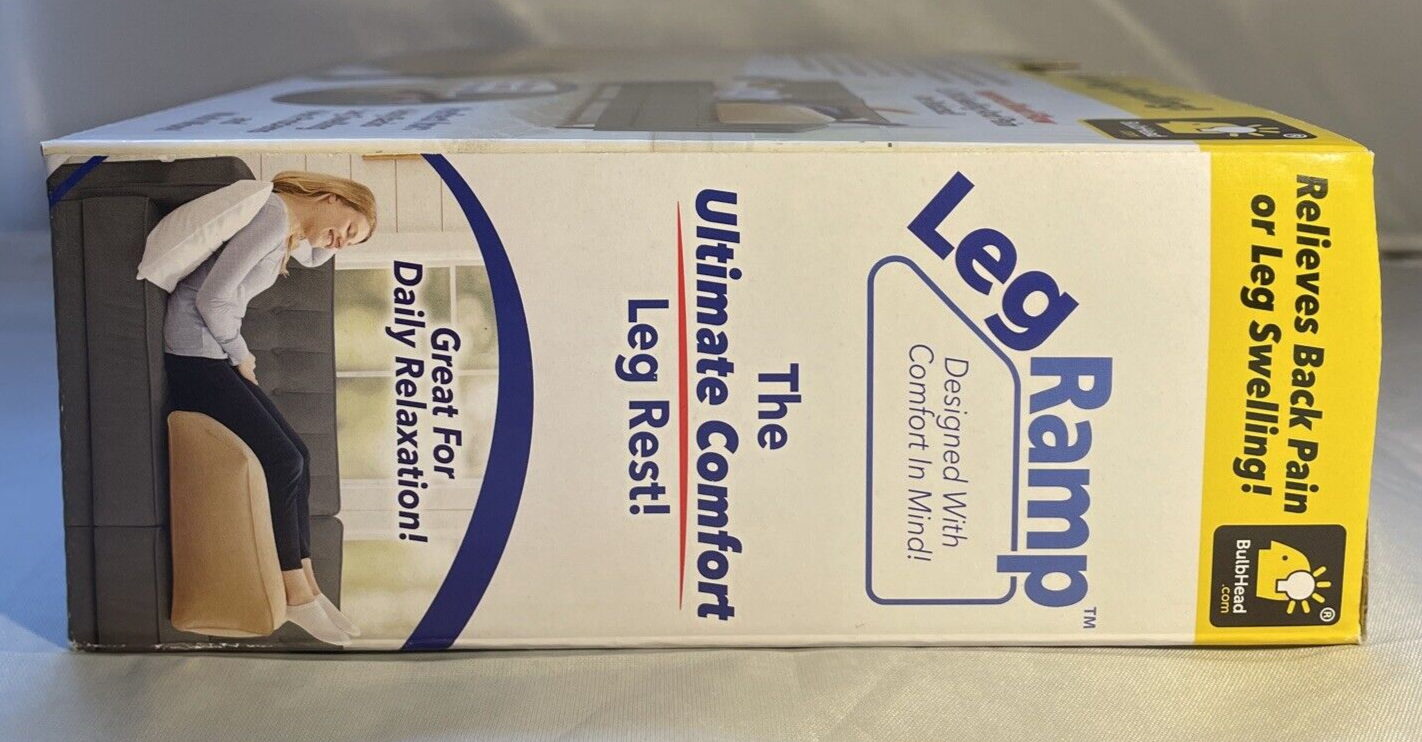 Bulbhead Inflatable Leg Ramp/pump Relieves Back Leg Swelling Blood Flow ...