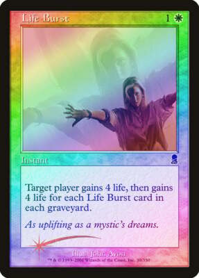 Life Burst FOIL Odyssey HEAVILY PLD White Common MAGIC GATHERING CARD ...