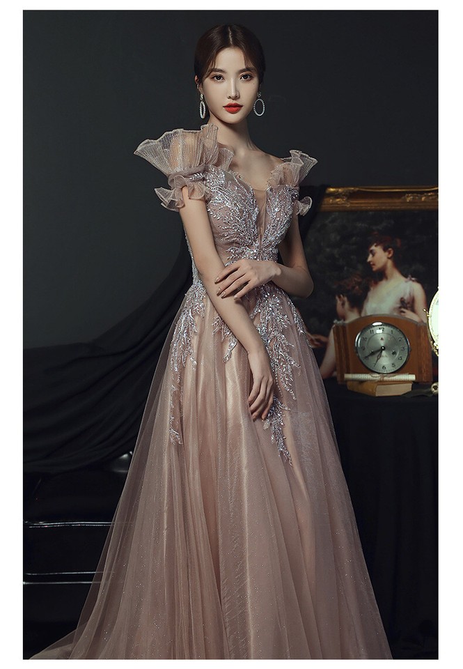 Evening Formal Party Ball Gown Prom Bridesmaid Host Acting Host Dress ...