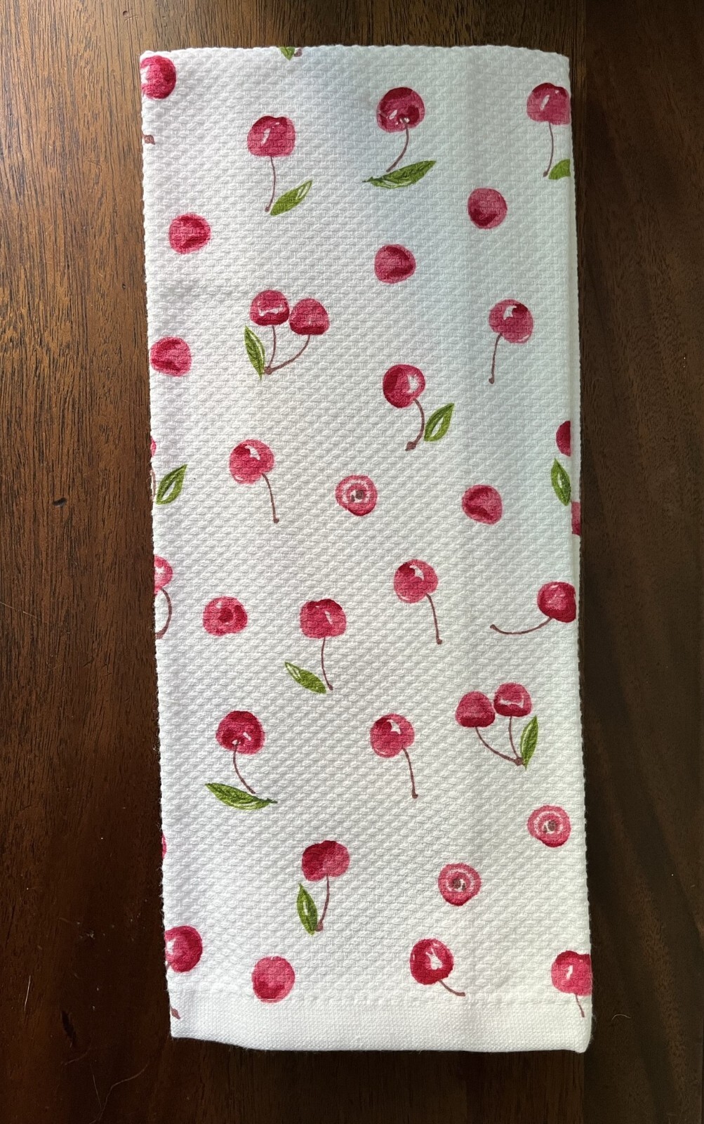 KitchenAid Hand Dish Towel Kitchen Cloth Cherry Pink Red Green Summer ...