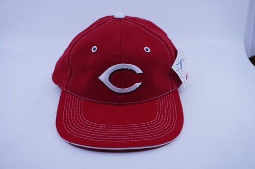 Cincinnati Reds C Logo Baseball Hat Red with White Stitching Snapback ...