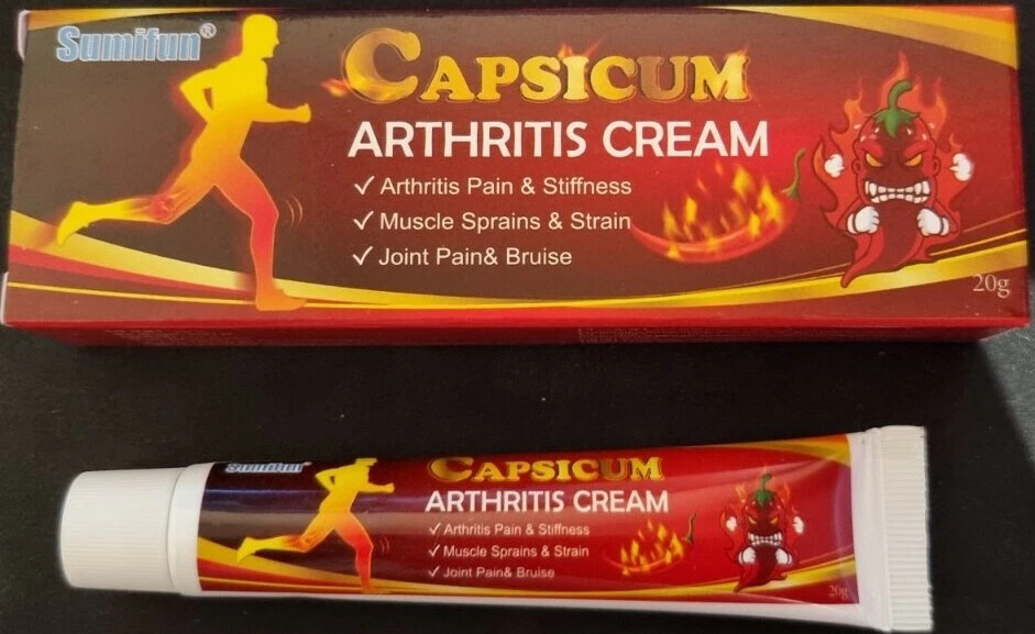 Sumifun Capsicum Arthritis Cream Hot Rheumatoid Arthritis Joint Knee ...