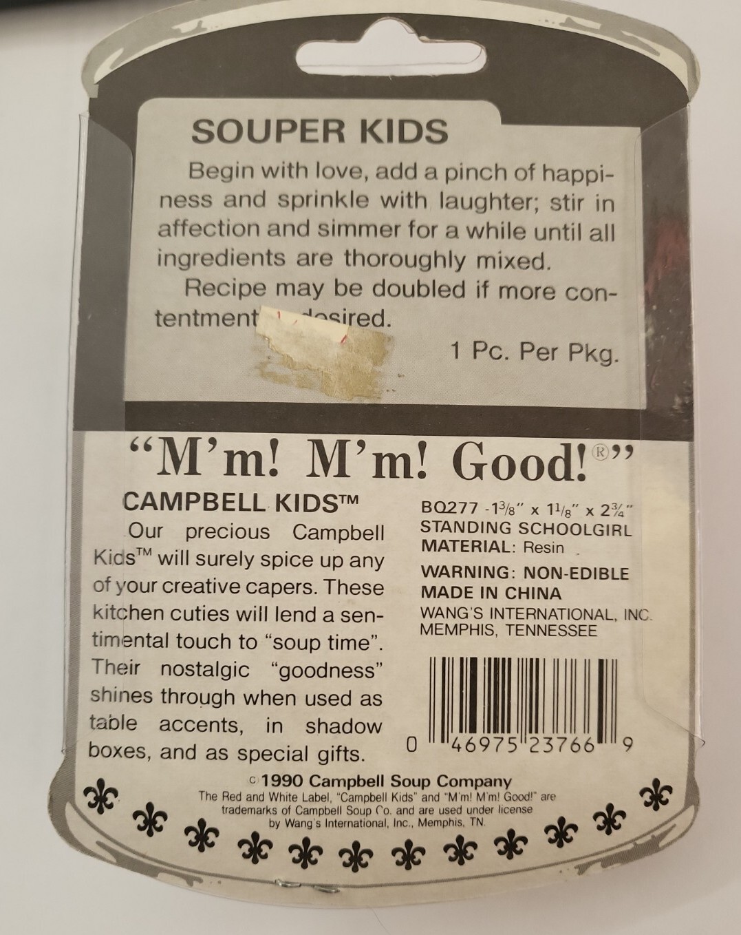 Campbell's Shelfkins Collector's Series 1990 Souper Kids Standing ...