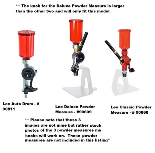Knob UPGRADE for Lee Deluxe, Classic & Auto Drum Powder Measures 3D ...