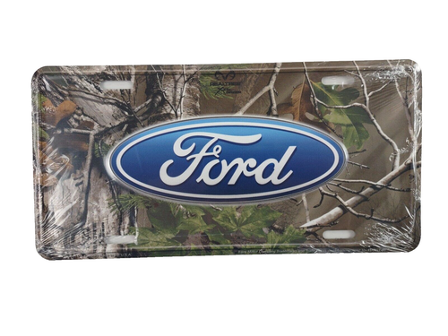 FORD Logo Realtree Camo License Plate Metal Embossed Car Truck Novelty ...