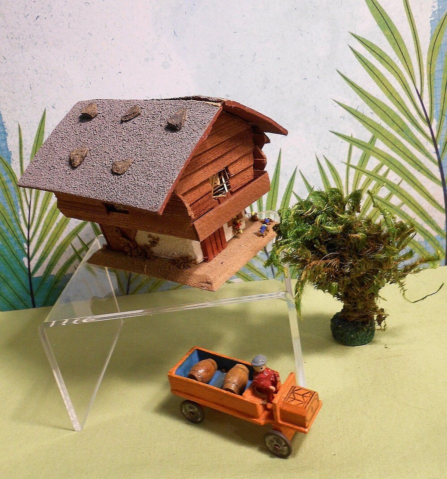 Germany Erzgebirge Putz COTTAGE and Truck- Wood, German, Faller | eBay