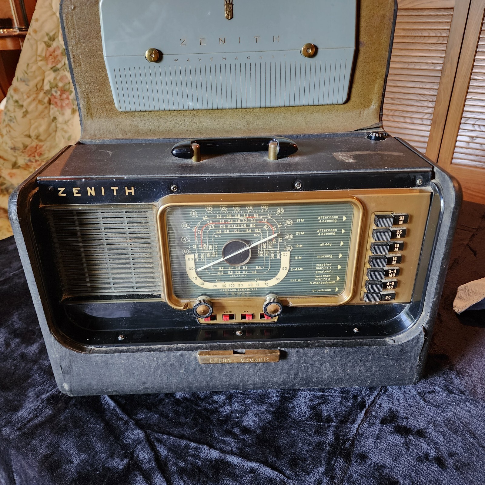 Zenith G500 Transoceanic Radio-Plays-Nice | eBay
