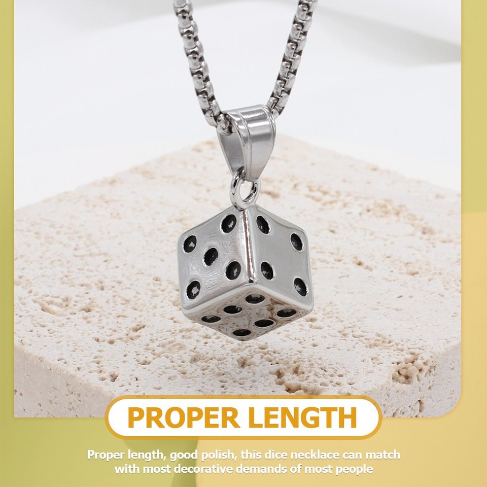 Dice Necklace Male Necklace Women Neck Chain Cool Neck Jewelry | eBay ...