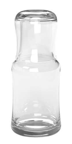 Bedside Night Carafe With Tumbler - Glass - 2 Pc Water Pitcher Set ...