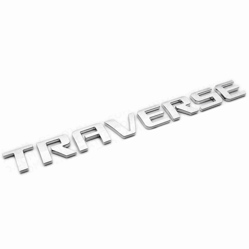 3x Fits 2018 UP Traverse Letter Nameplate Emblem Door & Liftgate Badge ...