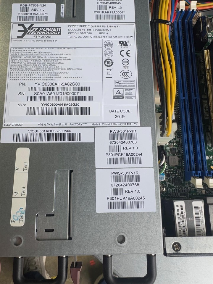 Supermicro 2 Bay SFF 1U Half Depth D-2146NT 2.3GHz 8C 128GB DDR4 1x ...
