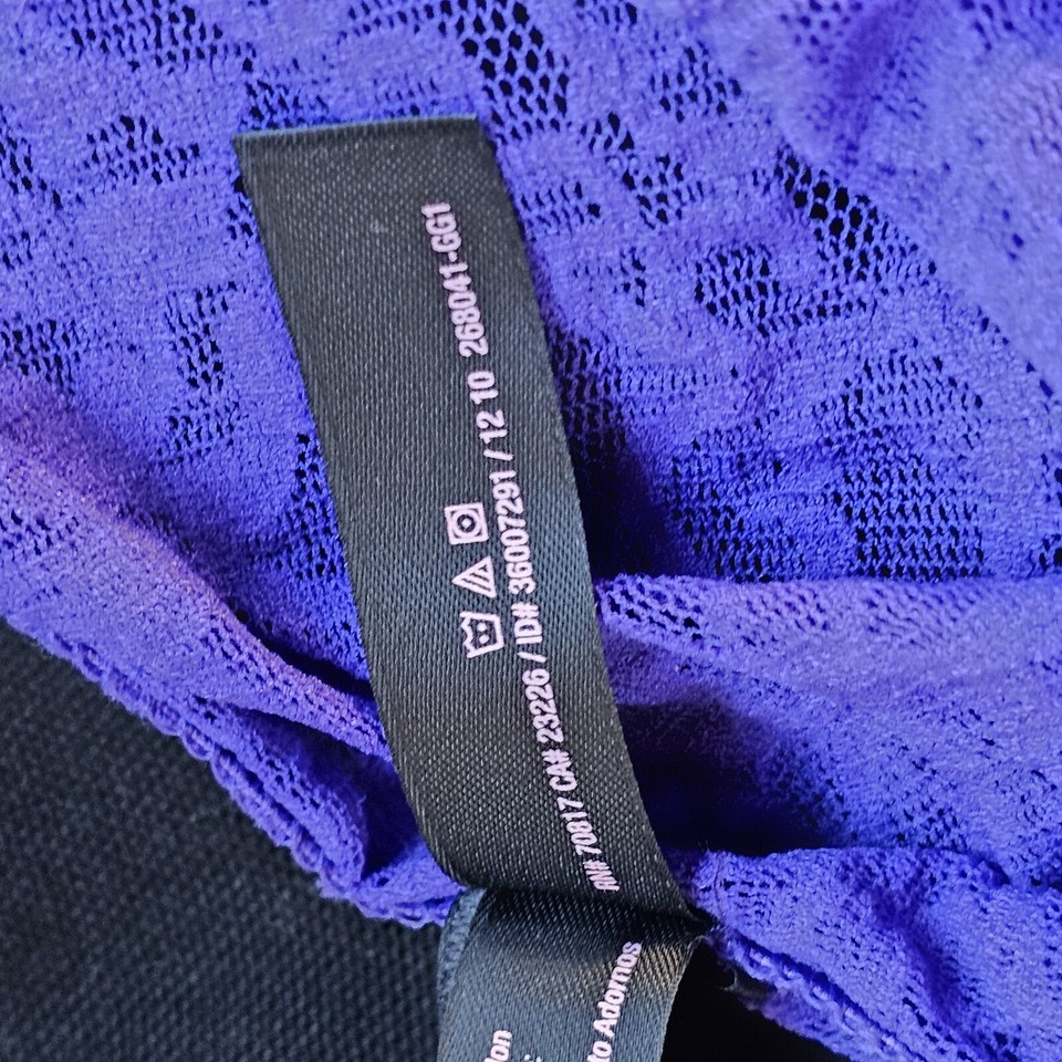 Victoria's Secret Lace Garter Halter Purple Sz M Sexy Romantic ...