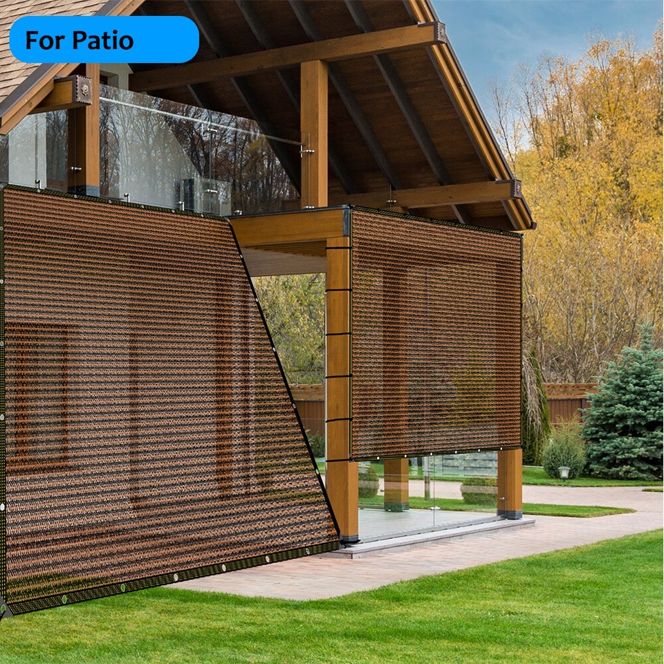 90% Sun Shades Cloth Privacy Screen Mesh Patio Canopy Pergola Deck ...