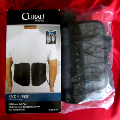 CURAD BACK SUPPORT W/ DUAL-PULLEY SYSTEM--ORT22500LXLD--SIZE L/XL--NEW ...