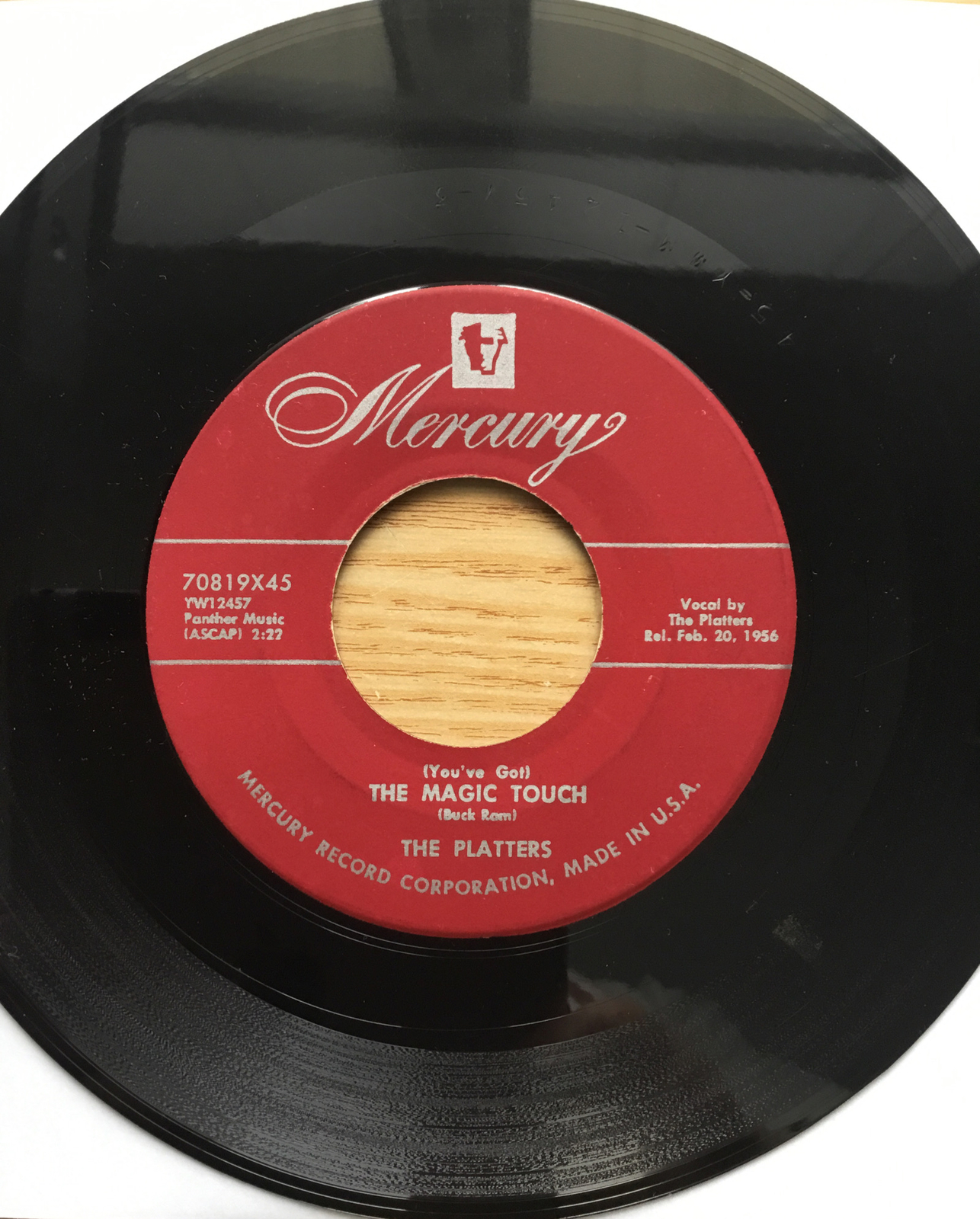 The Platters - The Magic Touch - Mercury #70819 - First Press (1956, 45 ...