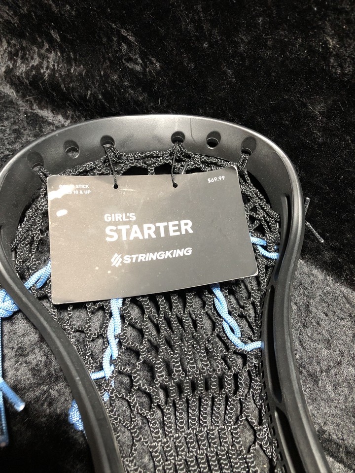 StringKing Junior Girl's Complete Legend Lacrosse Stick Black Mesh | eBay