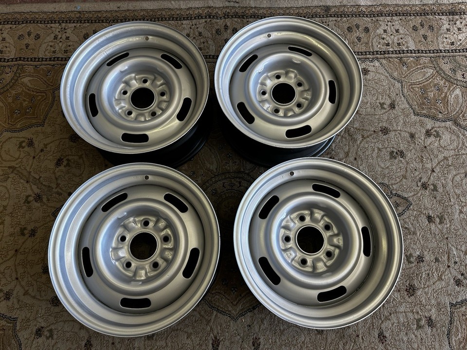 GM REAL 15x7 FW RALLY WHEELS SS CAMARO,NOVA,CHEVELLE,SETOF 4,DISC BRAKE ...