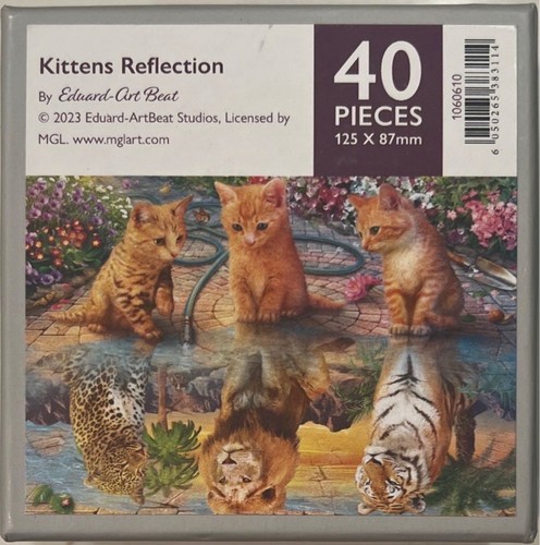 Wentworth Wooden Puzzle “Kittens Reflection” 40 Pieces *COMPLETE* | eBay