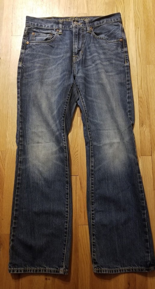 American Eagle Jeans Mens 28 X 30" Medium Blue Denim Classic Boot ...