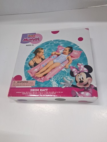 Disney Minnie Mouse Swim Raft Float Floatie Swimming Pool Pink - 40" x ...