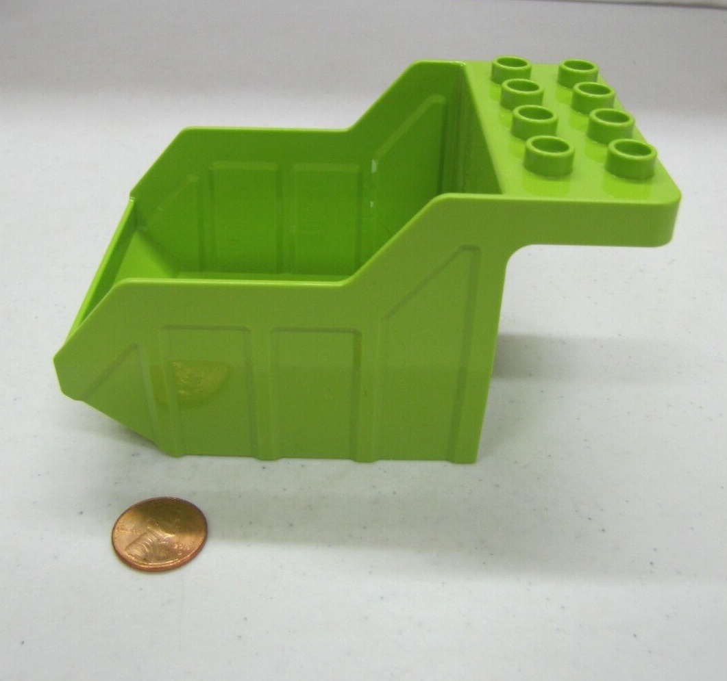 Lego Duplo Garbage Truck Replacement Bed Part Lime Green Dump 10945 | eBay