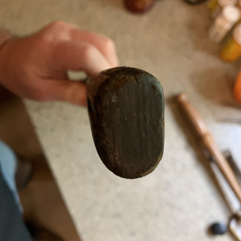 Vtg Very Old Iron Lead Dipper Ladle Melting Pot Bullets Antique ...