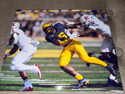 Josiah Stewart signed MICHIGAN WOLVERINES FOOTBALL 8x10 photo go blue ...