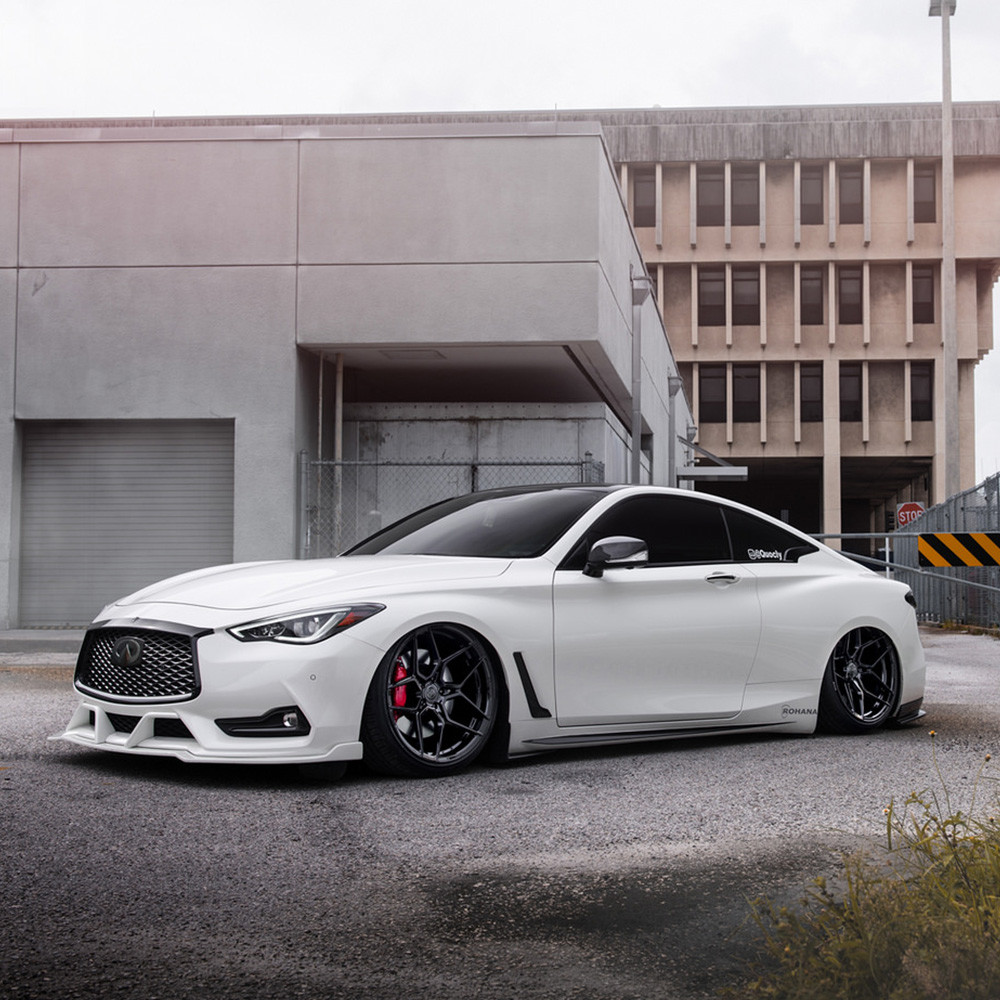 19" Rohana RFX11 Black Forged Concave Wheels Rims Fits Infiniti Q50 ...