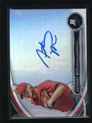 ANTHONY MEO 2013 BOWMAN PLATINUM REFRACTOR PROSPECT AUTO AG3073 | eBay