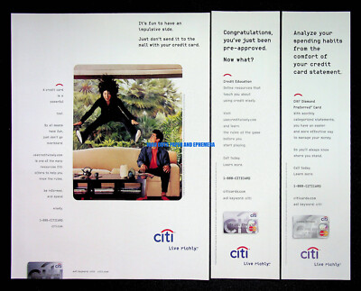 Citi Bank Credit Card 2002 Trade Print Magazine Ad Poster ADVERT | eBay