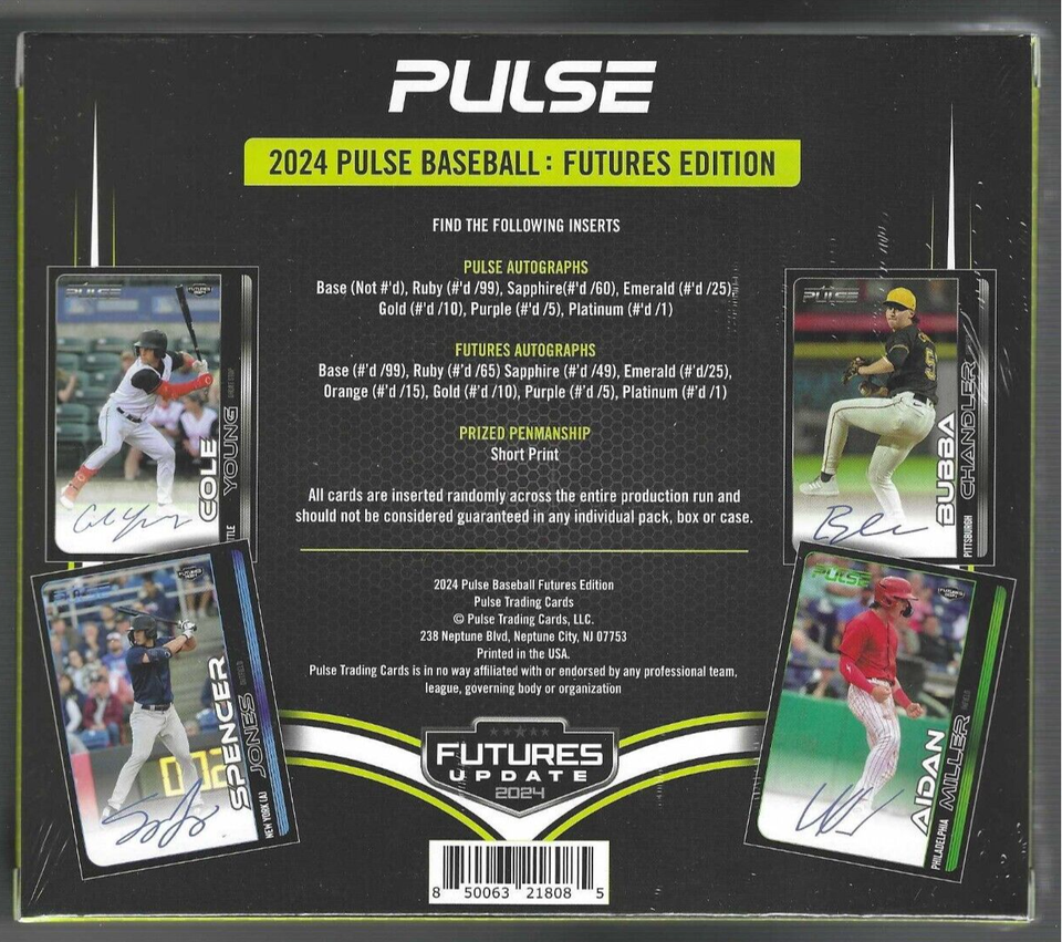 2024 PULSE BASEBALL FUTURES EDITION FACTORY SEALED HOBBY BOX | eBay