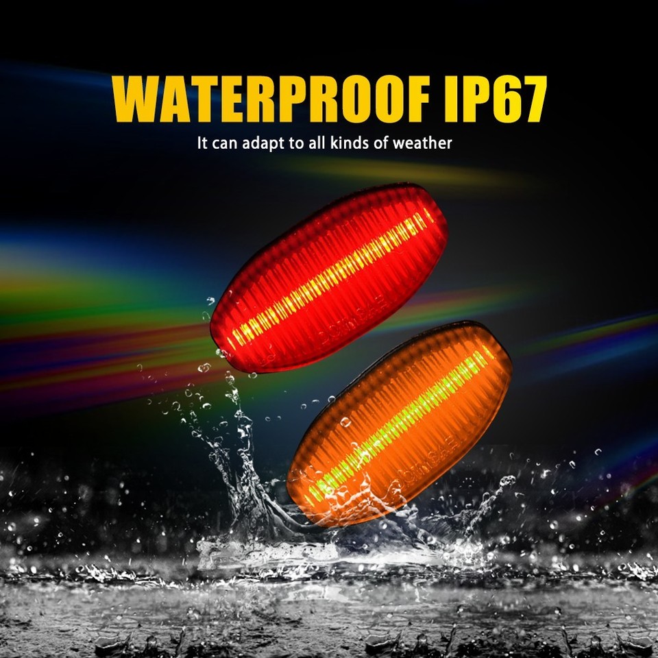 LED Marker Side Indicator Lights Front Rear Set for 2010-14 Ford F-150 ...