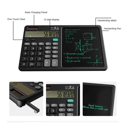 Calculator LCD Tablet Sketches Math Calculator For Office Financial ...